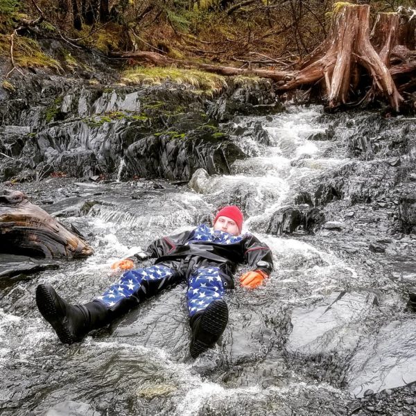 Creek in Whittier after Tech 1 – DiveAlaska