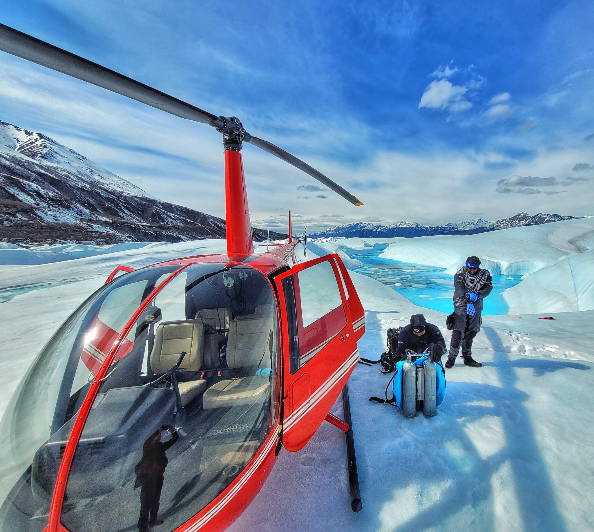 Helicopter Glacier Ice Diving – DiveAlaska